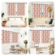 Bichon Frise and Floral Pink Pattern Blackout Curtains,Triple Weaved ...