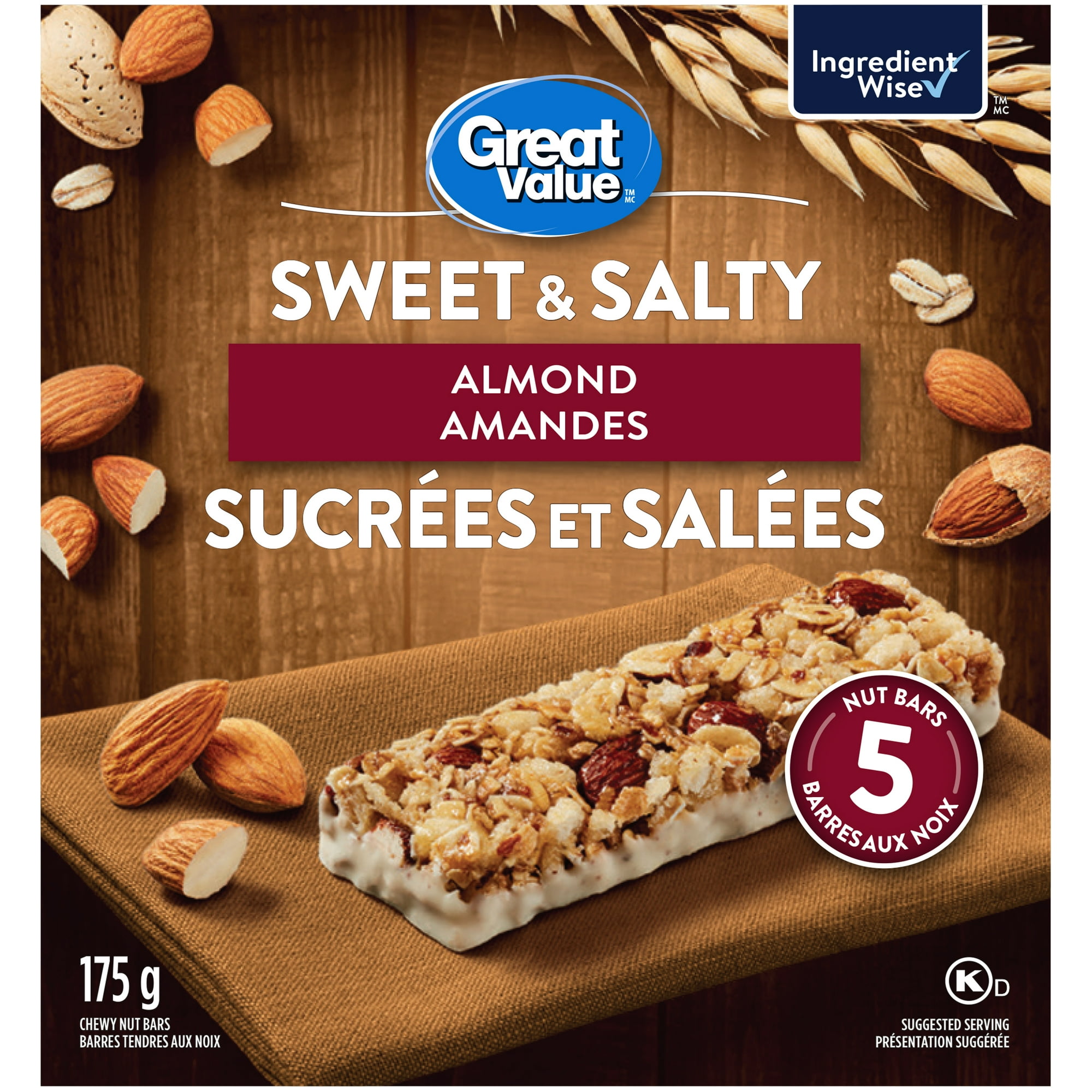 Click here for Great Value Sweet & Salty Almond Chewy Nut Bars 17... prices
