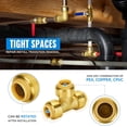 1/2 Inch Tee, Push Pex Fittings 1/2 Inch, 1/2" T Fittings, No Lead ...