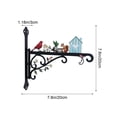 Bird Hook Wall Hanging Bracket for Outdoor Garden Courtyard Flower Pot ...