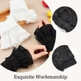 2 Sets 2 Colors Polyester Oversleeves Layered Lace Wristband False ...