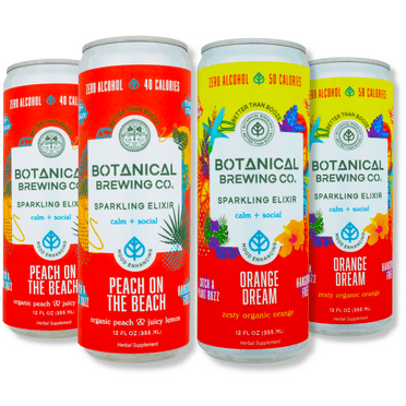 Humm Non-Alcoholic Fizz, Peach & Raspberry Lime Probiotic Seltzer ...