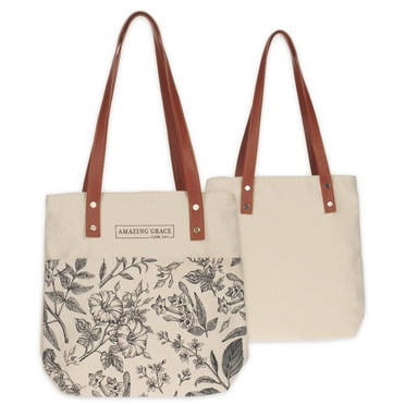 Artistic Spiritual Mandala Canvas Tote – Ethnic Inspired Symmetrical ...