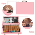 KINSPORY 139 pack Deluxe Portable Double Layers Wooden Coloring Drawing ...