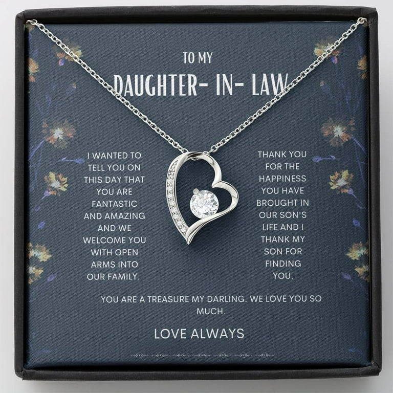 Daughter In Law Forever Love Necklace Daughter In Law Card Daughter In Law Gift Gift For Daughter Daughter In Law Birthday Mothers Day Gift For