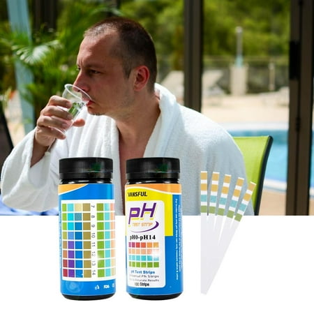 Water Test Strips 0-14 Test Strips Swimming Pool Test Test Strips pH ...