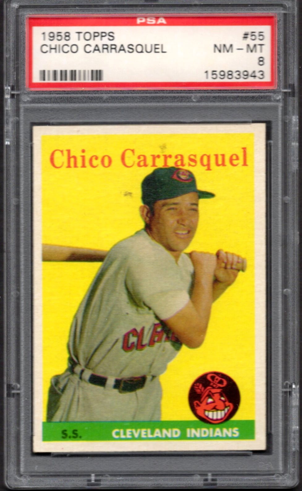 1958 Topps Chico Carrasquel #55 PSA 8 - Walmart.com