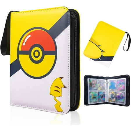 Pokemon Cards Binder 4 Pockets,SHIJI65 400 Pockets Portable Trading ...