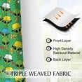 Alien and Pizza Bright Green Pattern Blackout Curtains,Triple Weaved ...