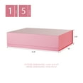 PKGSMART Large Pink Magnetic Gift Boxes, Flat Packing Rectangle Paper ...