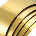 Uxcell Brass Sheet Roll, 0.3x20x1000mm Brass Foil Roll Brass Strip Gold ...