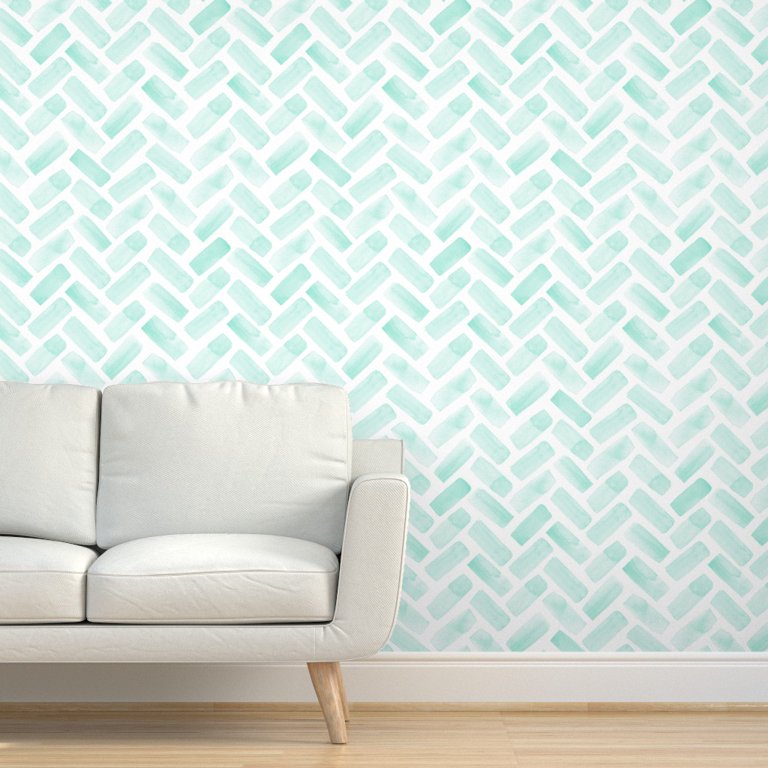 Aqua Chevron Computer Background