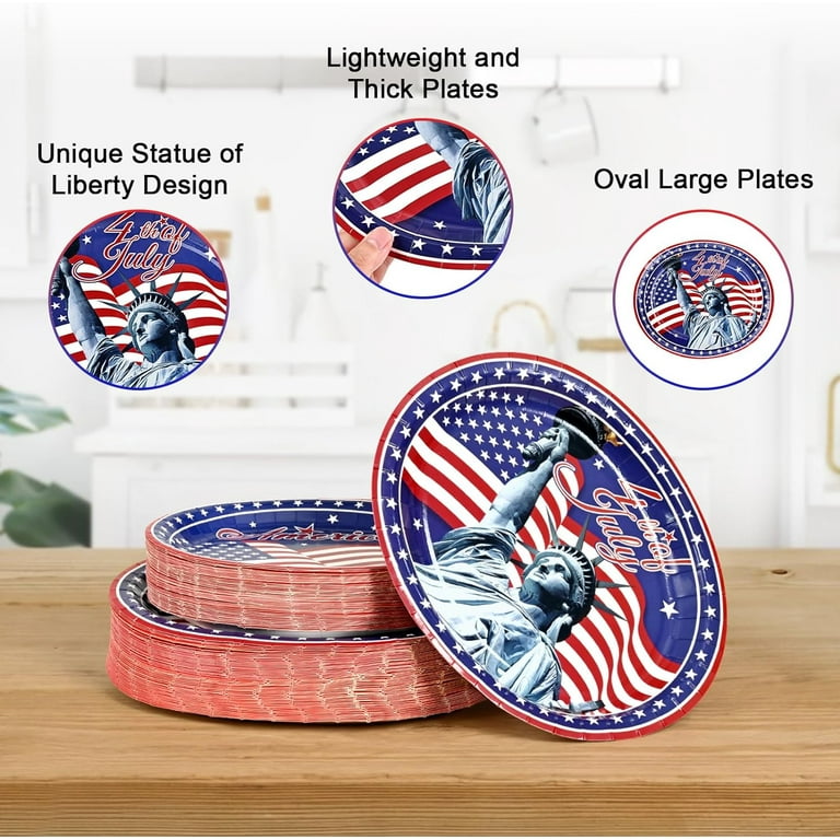 4th Of July Birthday Plates