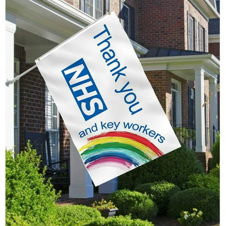 Thank You Nhs Flag Rainbow Nhs Supports Banner Thank You Nhs Banner ...