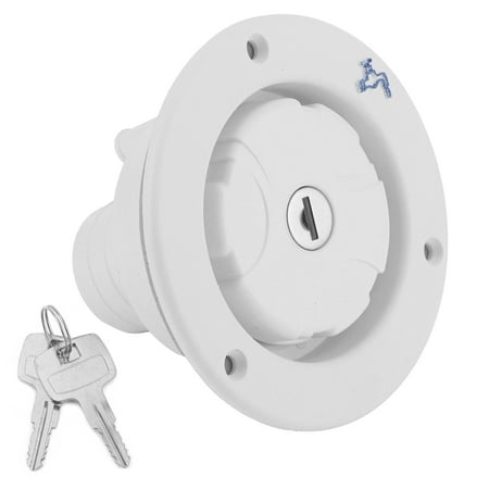 RV Water Filling,Gravity Freshwater Inlet Locking Water Filler Cap Lock ...