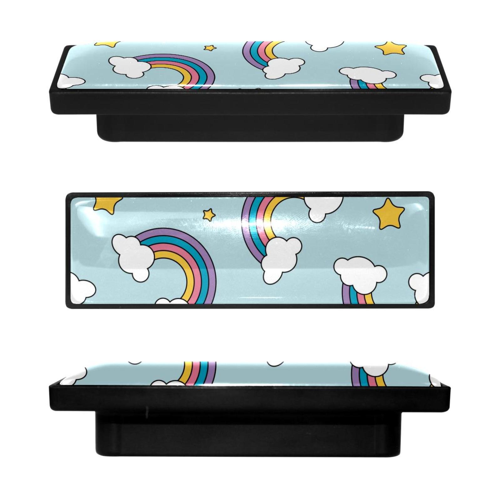 4 Pcs Rectangle Cabinet Handle Cupboard Knob Drawer Pulls Handle ...