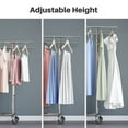 HOKEEPER 330 lbs Industrial Strength Garment Rack, Adjustable, Movable ...