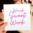3drose, Simple Text of Work Sweet Work, 12 Greeting Cards with ...