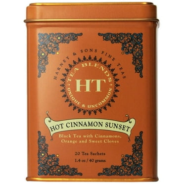 Harney & Sons Caffeinated Hot Cinnamon Sunset Black Tea with Orange and ...