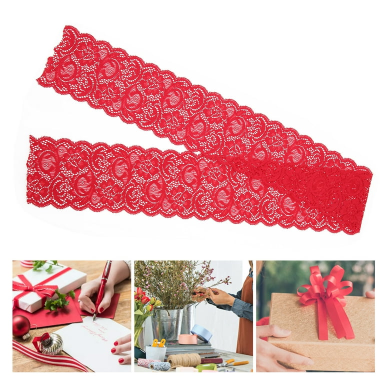 Black And Red Lace Ribbon