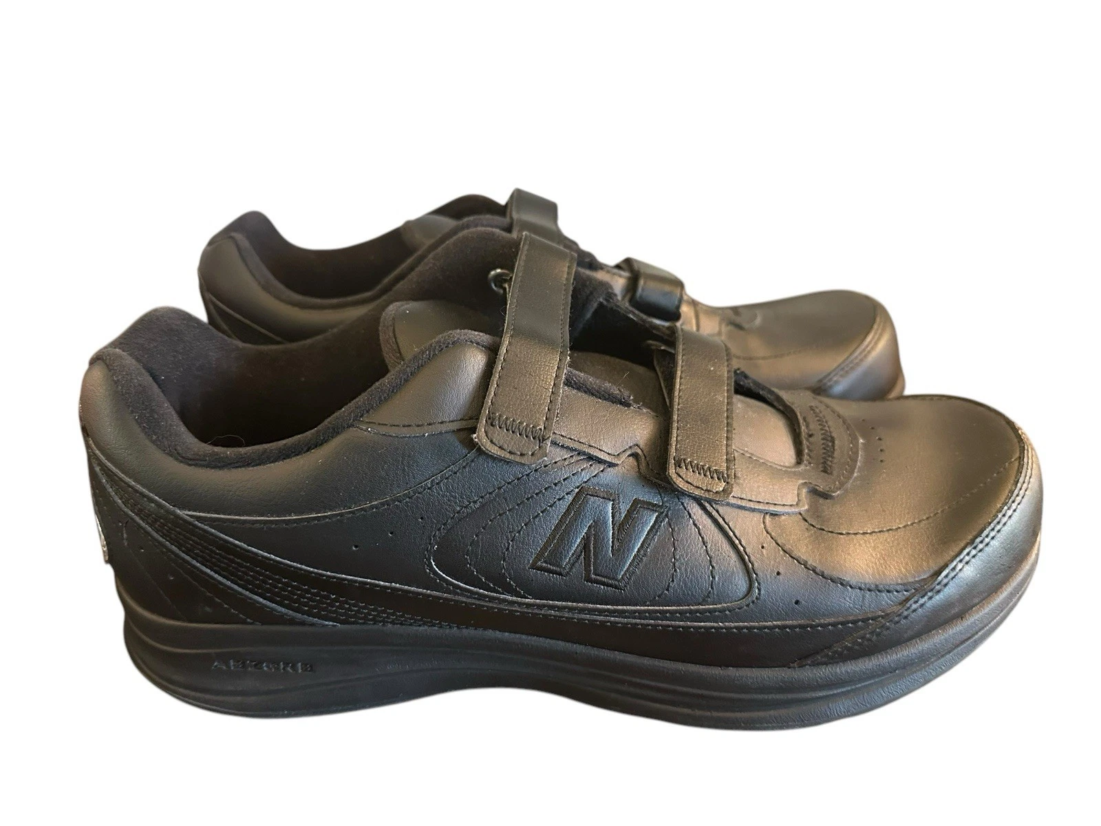 New Balance Mens 577 DSL 2 Walking Shoes Black Leather Sz 13 Wide 4E ...
