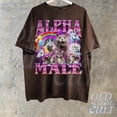 Alpha Male Unicorn Ironic Vintage 90s T-Shirt, Retro Funny Rainbow ...