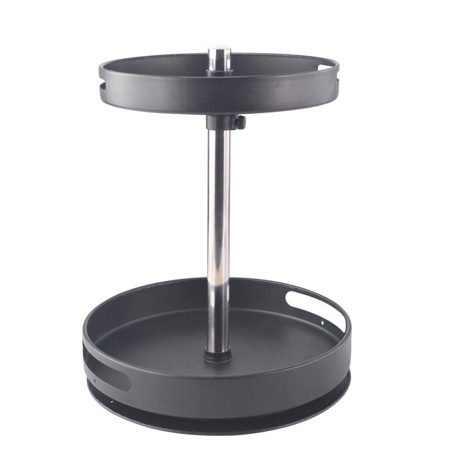 2 Tier Metal Steel Organizer, Rotating Spice Racks for Pantry Cabinet ...