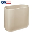 Small Plastic 1.9 Gallon / 7 L Capacity Narrow Trash Can for Bathroom ...