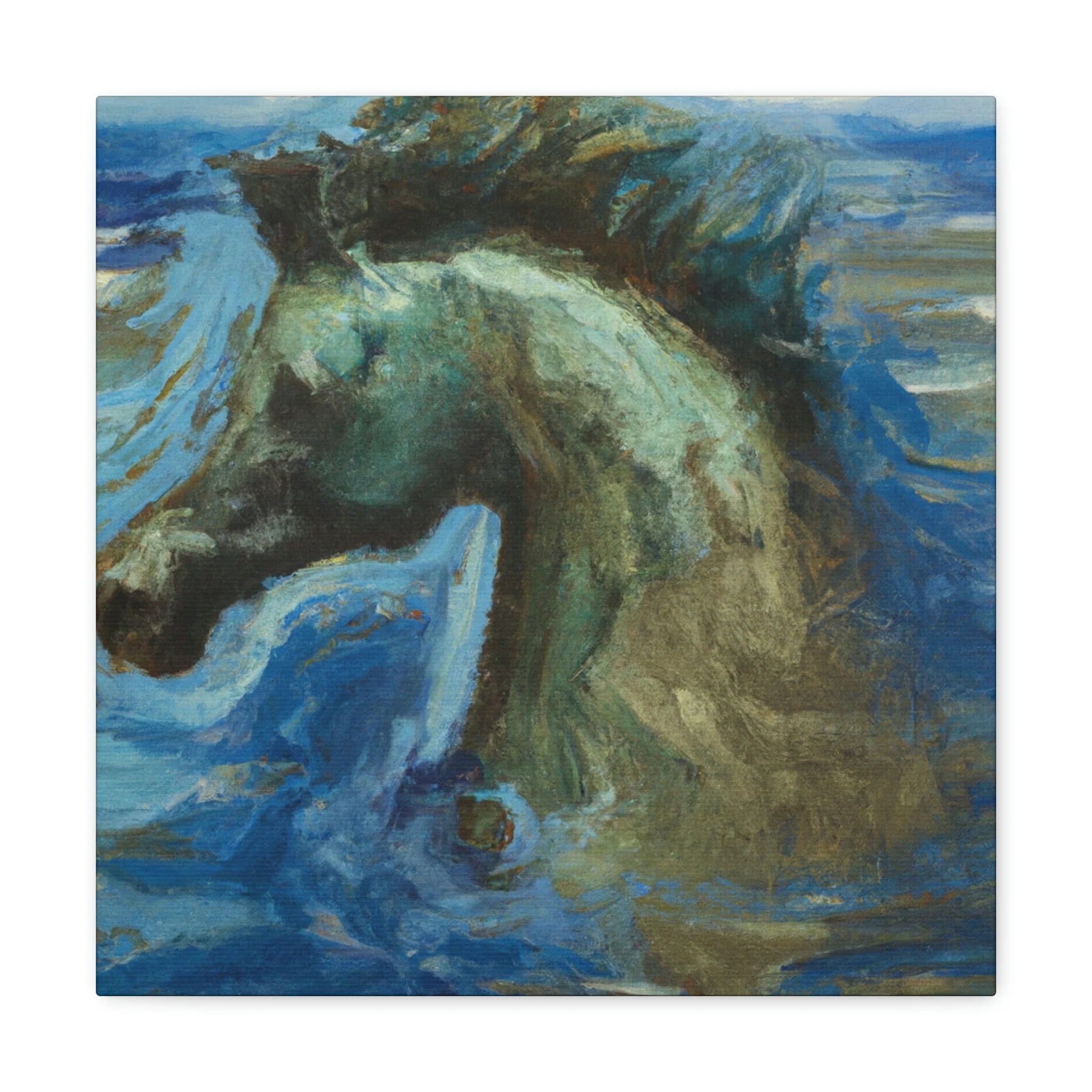 Seahorse Neoclassicism - Canvas - Walmart.com