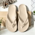 Aihuaihua Flip Flops with Arch Support for Women Walking Thong Sandals ...
