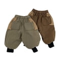 Boys Elastic Waist Pants Japanese Style Cargo Pockets Beach Essentials ...