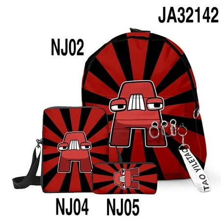 3D Backpack Game Peripheral Alphabet Lore Letter Legend Backpack School ...