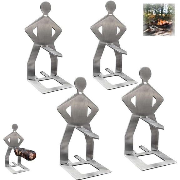 Funny Hot Dog Holder and Sausage Stand, Standing Man Sausages Barbecue ...