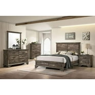 Pemberly Row 5-Piece Wood California King Bedroom Set with Panels in ...
