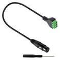 Solderless XLR 3-Cores Adapter Sound Cable Replacement with Screwdriver ...