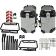 LABLT 2 x Motorcycle Storage Carrier Side Box and Mounting Bracket with ...