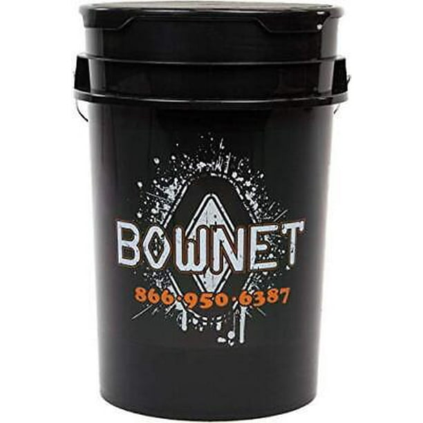 Bownet Ball Bucket - 6 Gallon Bucket with Lid - Softball & Baseball ...