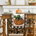 AJKSFHIU Fall Linen Table Runner,SPlaid Pumpkins Mushrooms Birdhouse ...