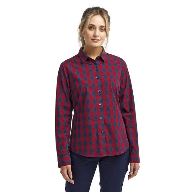 Artisan Collection by Reprime RP350 Ladies Mulligan Check Long-Sleeve ...