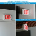 LEONLITE 4Pack LED Exit Sign with Battery Backup, UL Listed, Outdoor ...
