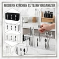 Cutlery Storage Organizer Bin Silverware Caddy Countertop Knife Spoon ...