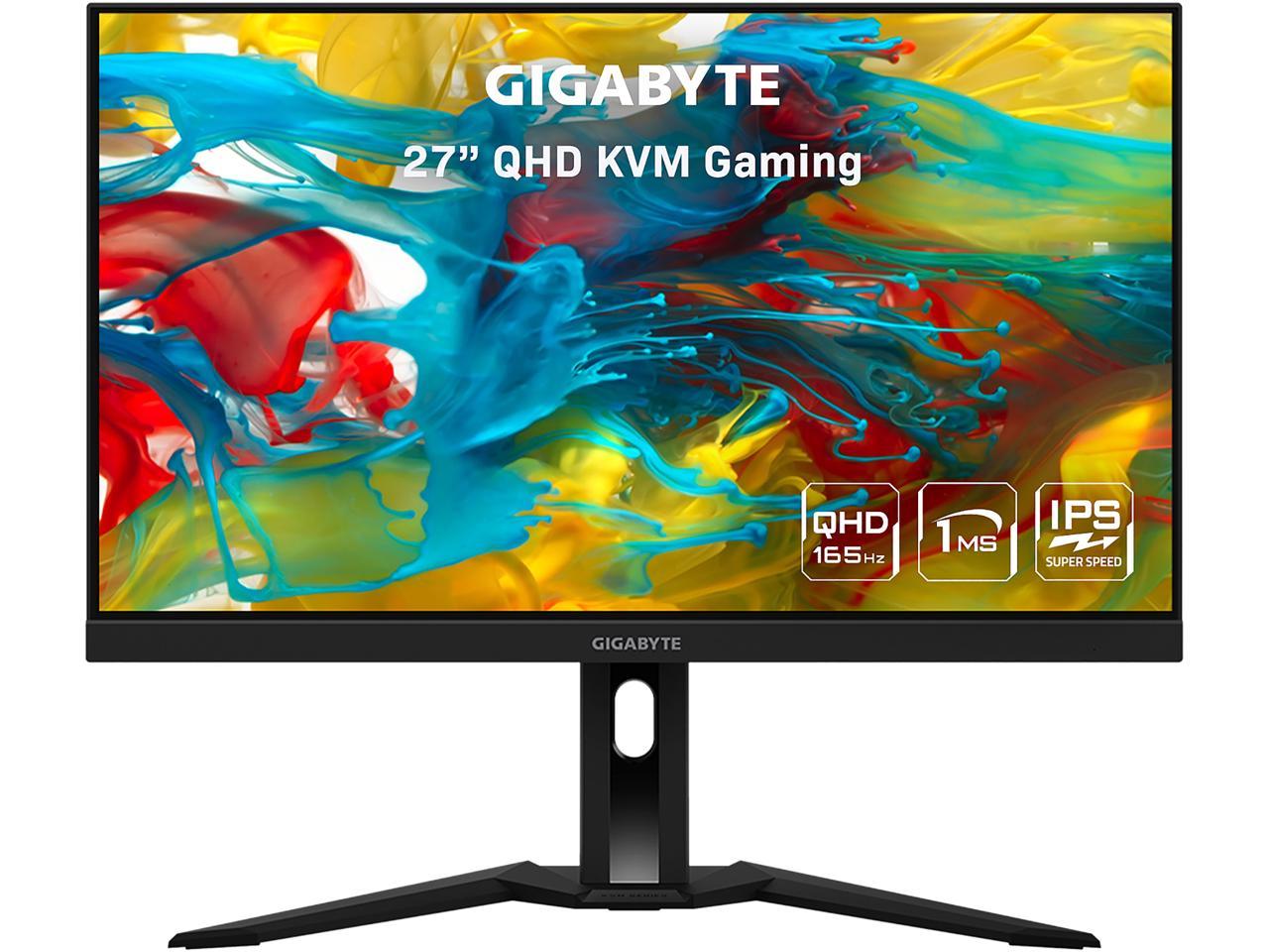 GIGABYTE M27Q PRO 27 165Hz 1440P KVM Gaming Monitor 2560 X 1440 SS GIGABYTE M27Q PRO 27 165Hz 1440P KVM Gaming Monitor 2560 X 1440 SS