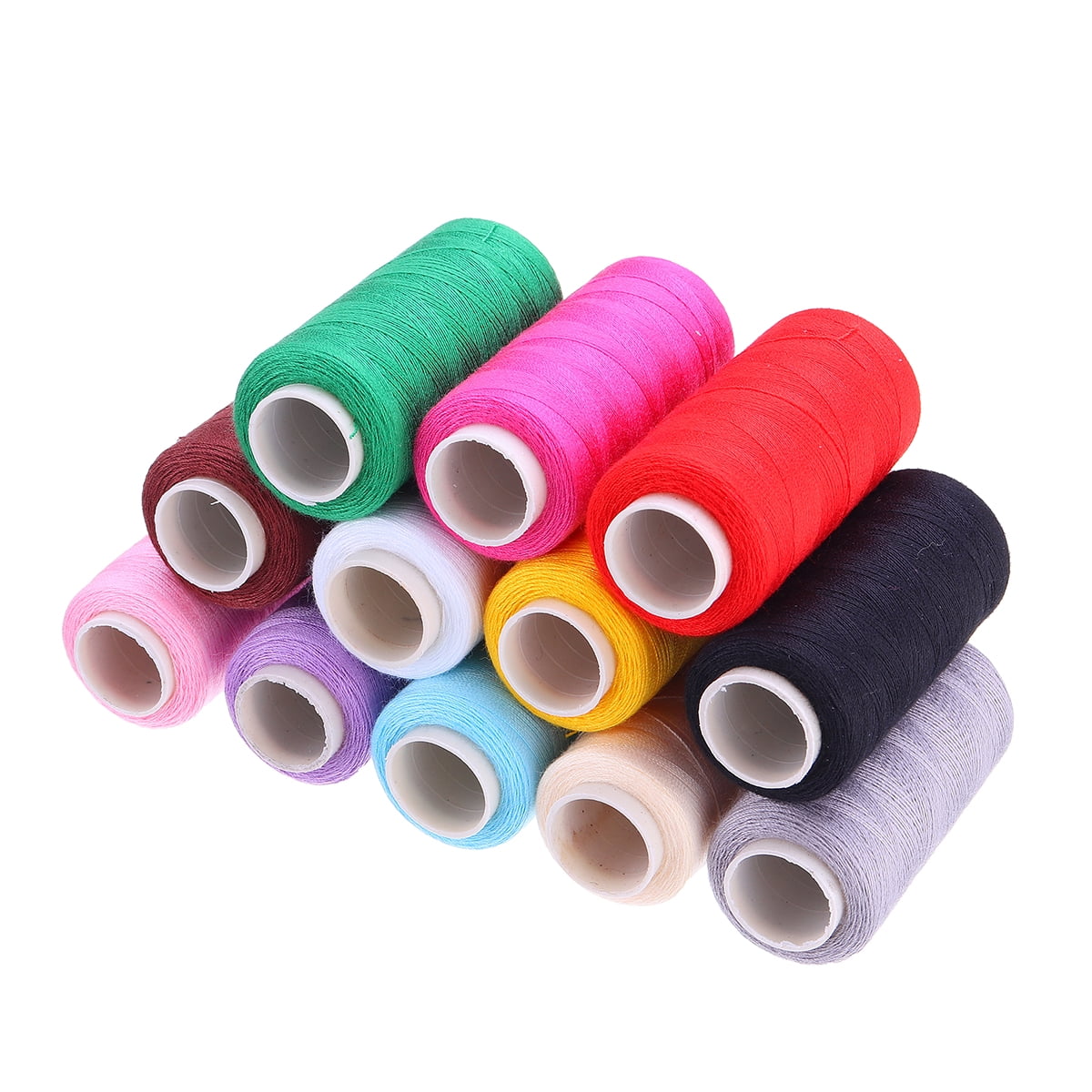 Sewing Machine Thread Kit,12 Color 400 Yards Each Polyester Thread ...