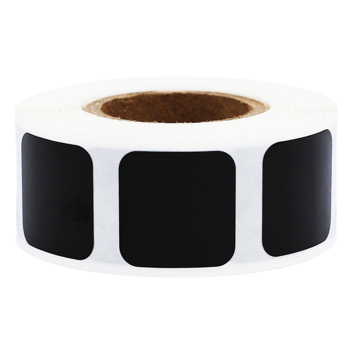 Black Square Stickers | 0.75" Inch Square | 500 Pack - Walmart.com