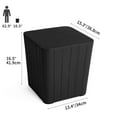 Dextrus 11.5 Gallon Outdoor Resin Deck Box,Small Patio Container Side ...