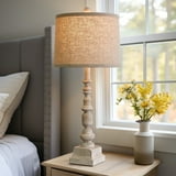 Oneach Farmhouse Table Lamps Set of 2, 27.25 inches Resin Bedside Lamps ...