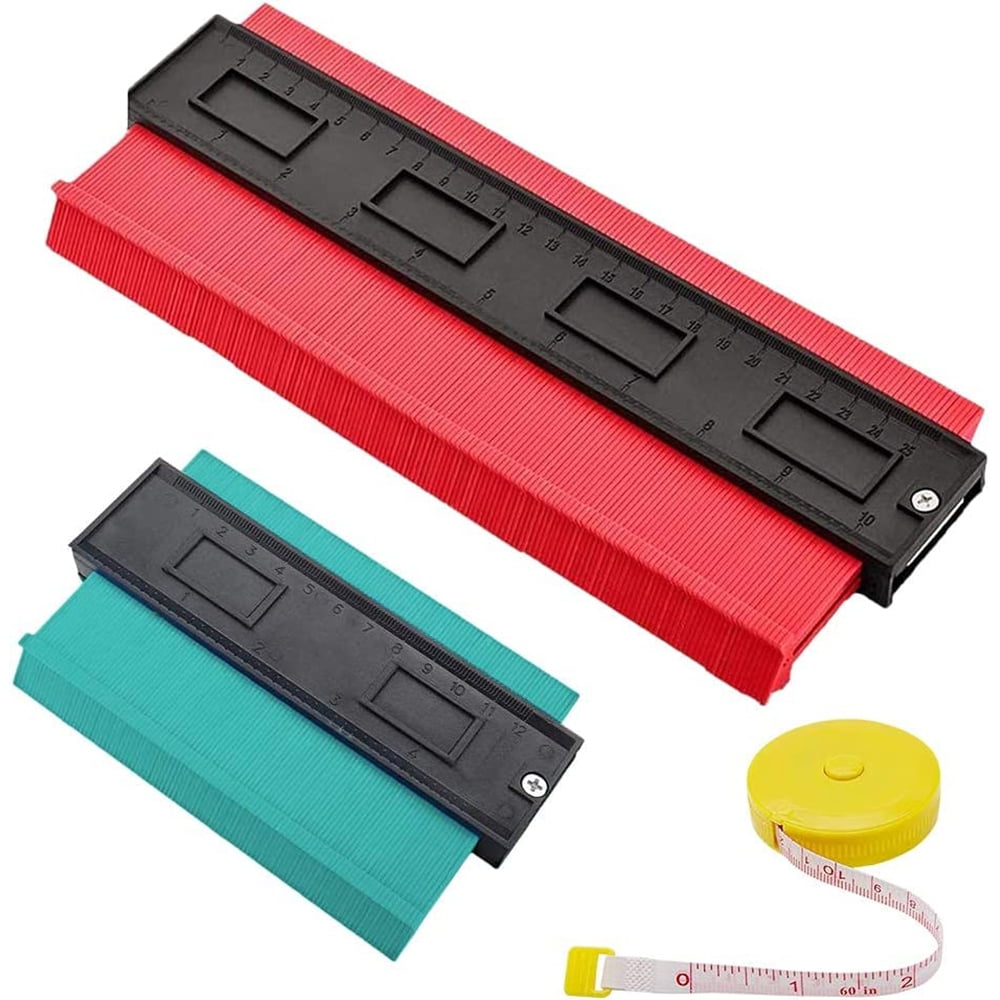 2 Pieces Contour Gauge 5 and 10" Profile Tool Shape Measuring for ...