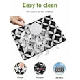 Abstract Art Soft Diatomaceous Earth Mat, Geometric Medieval Circular ...