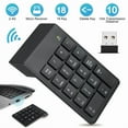 ELARA- 18-Key Wireless Number Keyboard W/2.4G Usb Receiver 33Ft Range ...