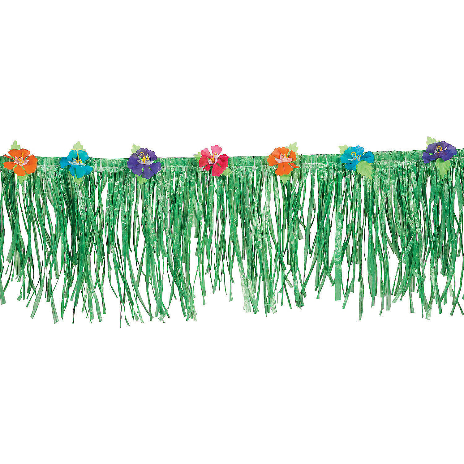 Hibiscus Flower Green Fringe Decoration - Party Decor - 1 Piece ...